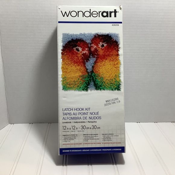 Wonderart | Art | Wonderart Latch Hook Kit 2 X 12 Lovebirds See Photos ...